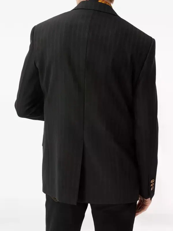 Versace Jacquard Wool Blazer