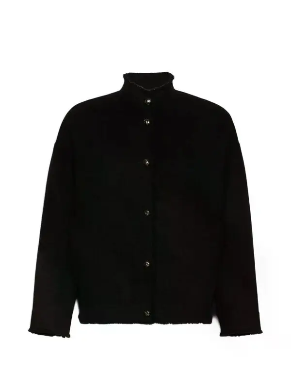 Max Mara Double Jersey Wool Bomber Jacket