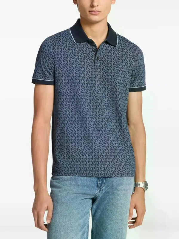 Michael Kors Gramercy Monogram-print Polo Shirt
