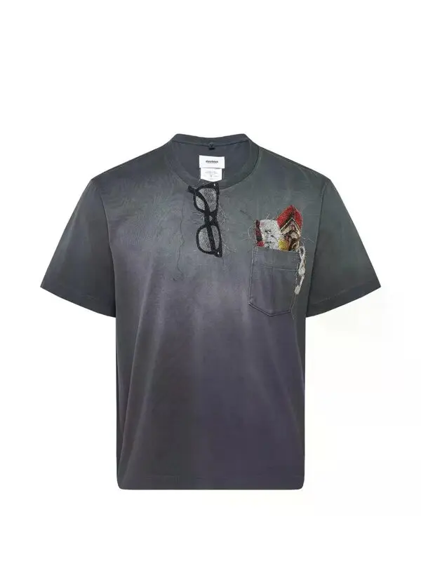 DOUBLET Trompe L'oeil Embroidery T-shirt