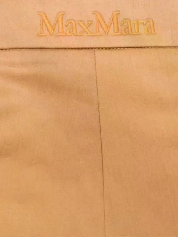 Max Mara Stretch Cotton Satin Shorts Earth