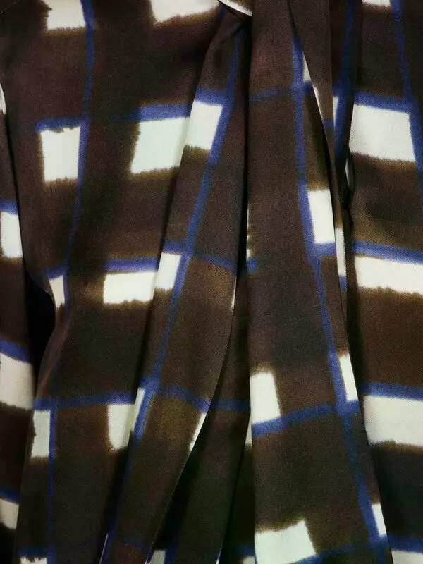 Incotex Check-print Pussy-bow Blouse