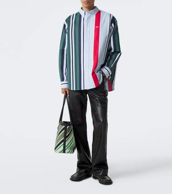 Loewe Striped Canvas Tote Bag