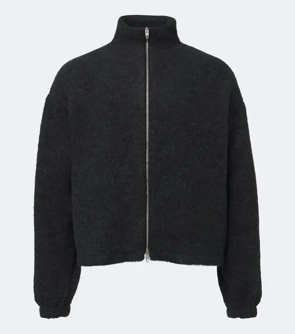 JIL SANDER Wool-blend Fleece Sweatshirt