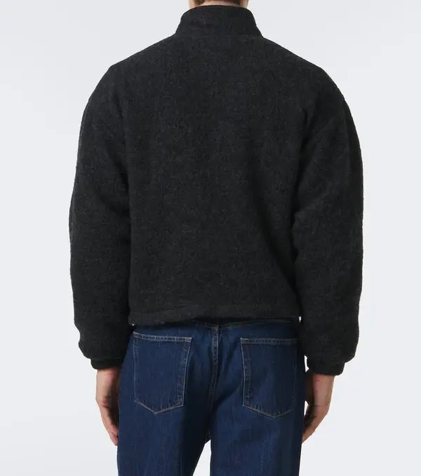 JIL SANDER Wool-blend Fleece Sweatshirt