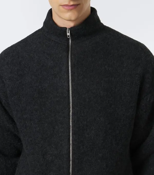 JIL SANDER Wool-blend Fleece Sweatshirt