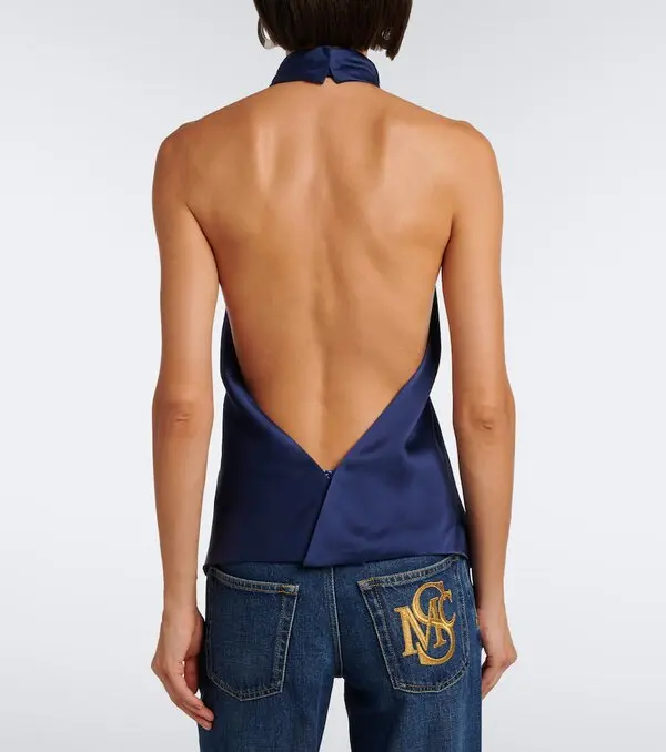 Stella McCartney Halterneck Satin Top