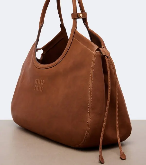 Miu Miu Ivy Leather Shoulder Bag