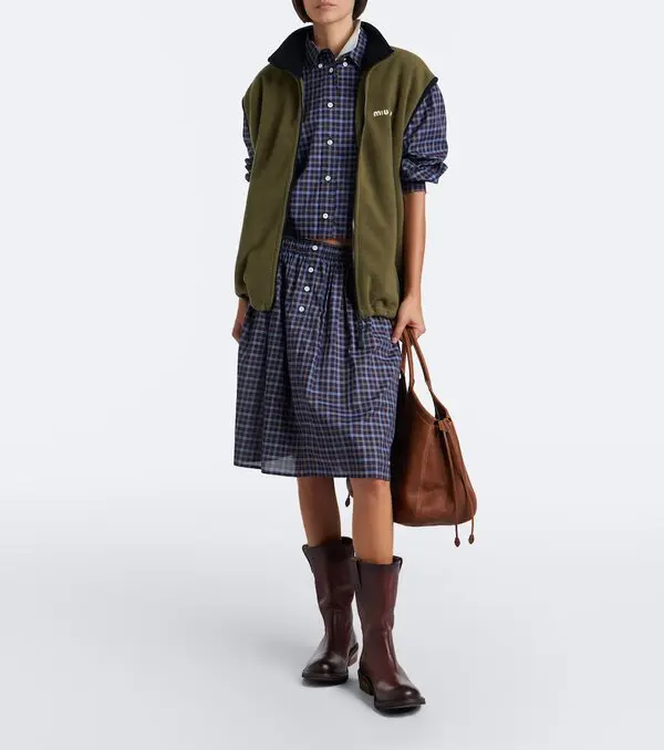 Miu Miu Ivy Leather Shoulder Bag