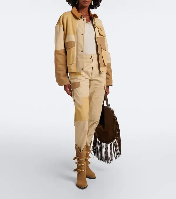 MARANT ETOILE Risla Patchwork Cotton Jacket