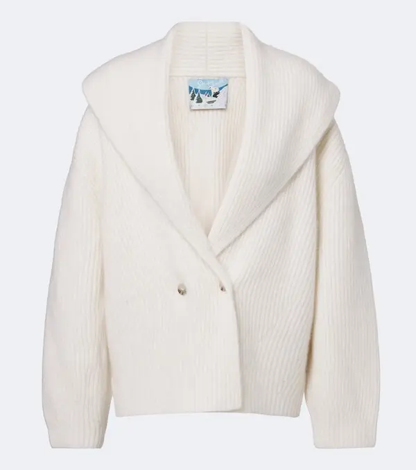 Arch4 Lucille Ribbed-knit Cashmere Cardigan - White