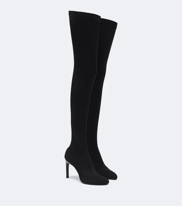 Victoria Beckham Harlow Jersey Over-the-knee Boots - Black