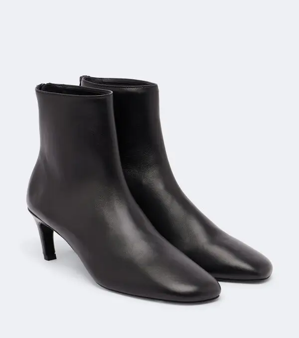 TOTEME Leather Ankle Boots