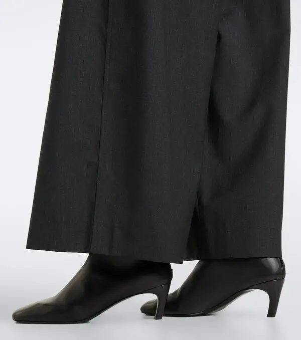 TOTEME Leather Ankle Boots