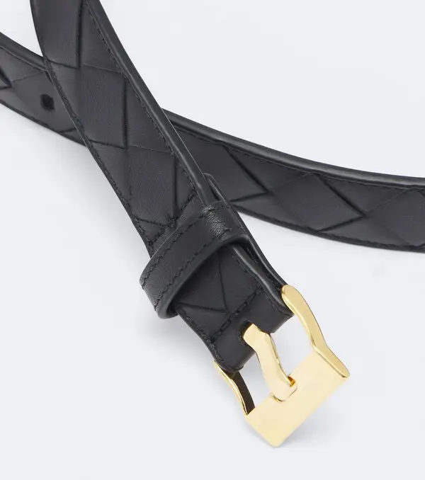 Bottega Veneta Intrecciato Leather Belt