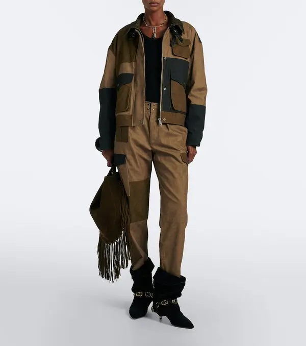 MARANT ETOILE Risla Patchwork Cotton Jacket
