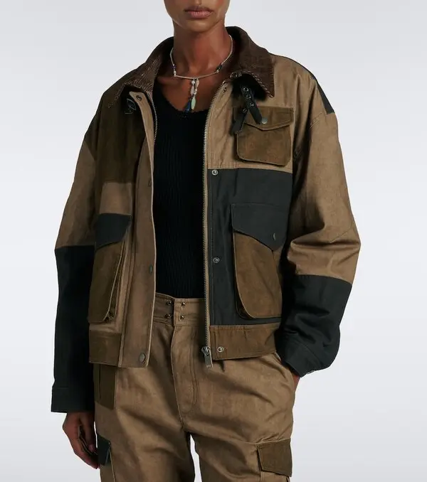 MARANT ETOILE Risla Patchwork Cotton Jacket