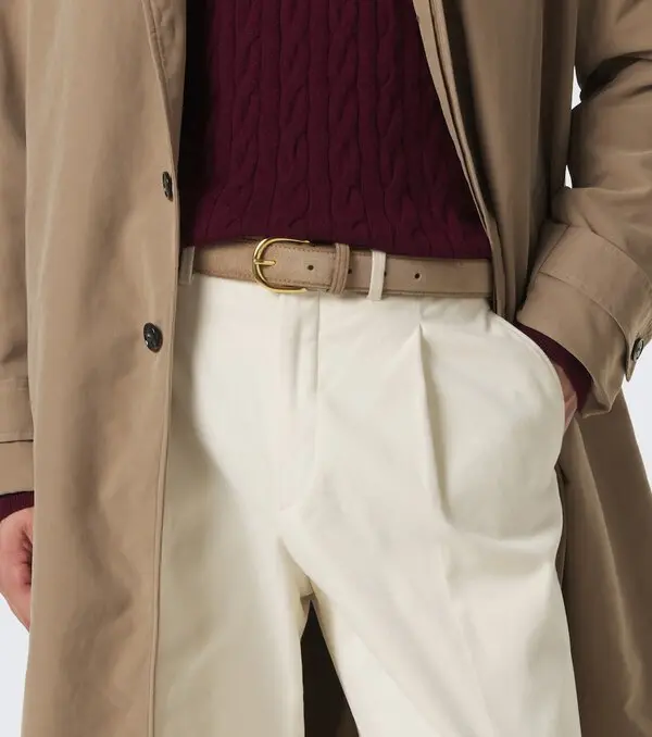 George Cleverley Suede Belt