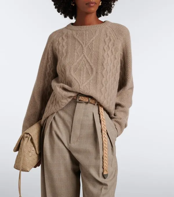 Arch4 Delilah Cable-knit Cashmere Sweater