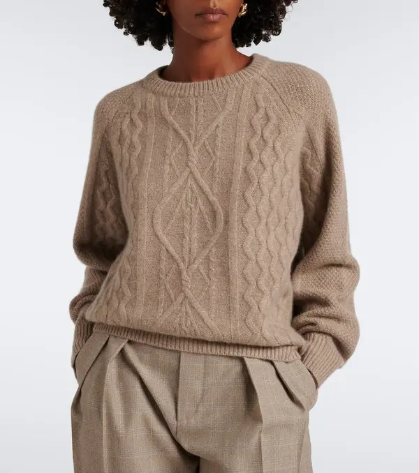 Arch4 Delilah Cable-knit Cashmere Sweater