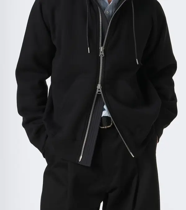 Sacai Cotton Jersey Hoodie