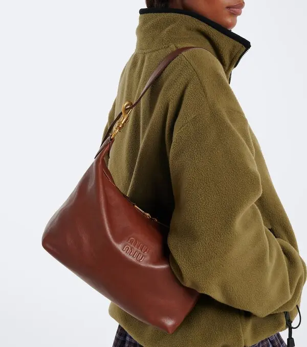 Miu Miu Spirit Leather Shoulder Bag