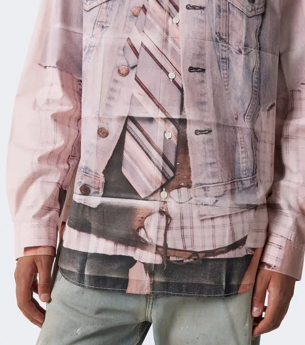 Acne Studios Trompe-l'oil Cotton Poplin Shirt