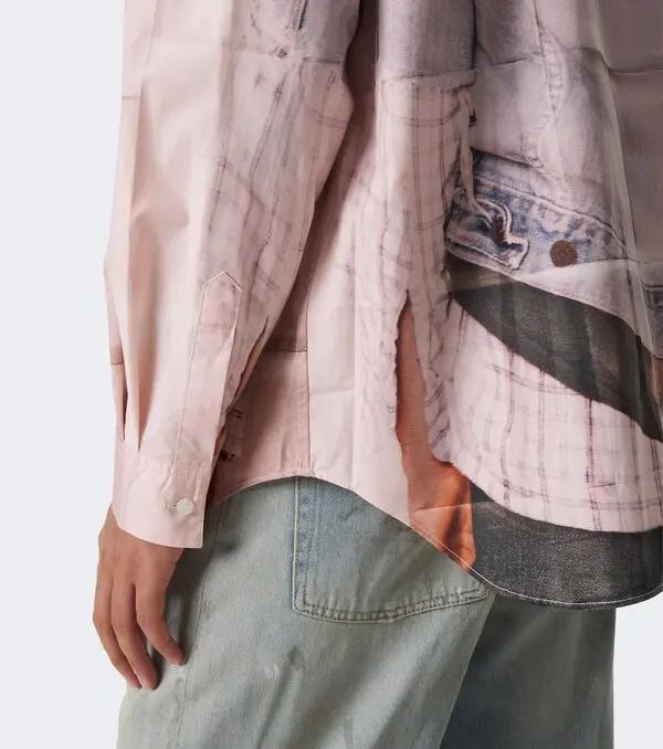 Acne Studios Trompe-l'oil Cotton Poplin Shirt