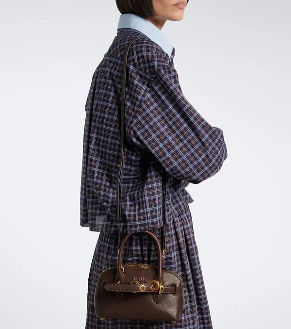 Miu Miu Aventure Leather Top-handle Bag