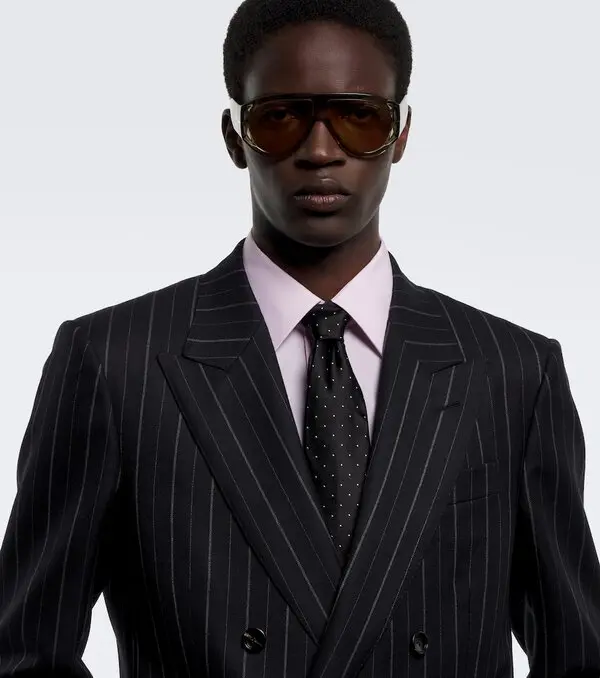 TOM FORD Bronson Aviator Sunglasses - Green