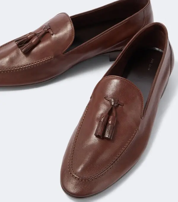 THE ROW Caden Leather Loafers