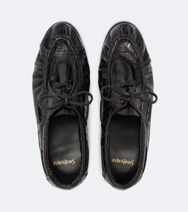 Saint Laurent Le Loafer Leather Boat Shoes