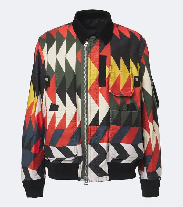 Sacai X A.p.c. Quilts Printed Blouson Jacket - Multicoloured
