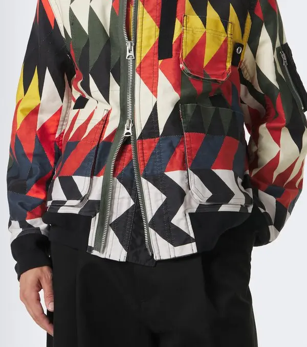 Sacai X A.p.c. Quilts Printed Blouson Jacket