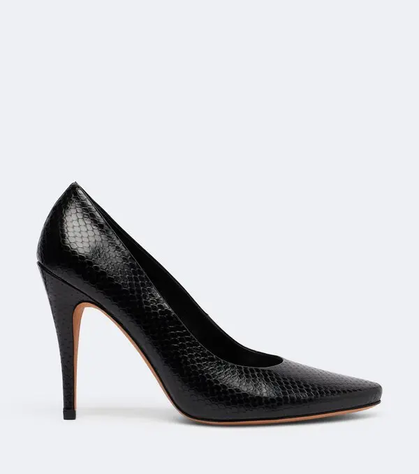JUDE Jerry Snake-effect Leather Pumps