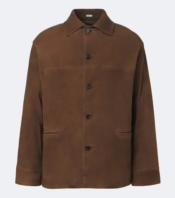 A.PRESSE Nubuck Leather Jacket