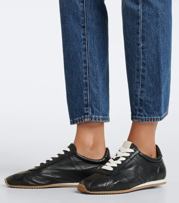 TOTEME Flex Leather Sneakers