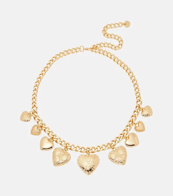 SELF-PORTRAIT Engraved Charm Necklace