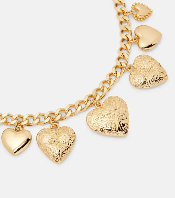 SELF-PORTRAIT Engraved Charm Necklace