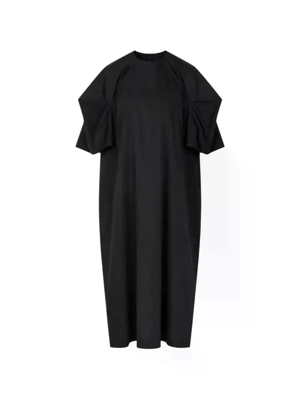 ENFOLD Midi Box Pleated-sleeve Dress