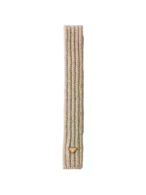 Prada Wool And Mouliné Cashmere Scarf