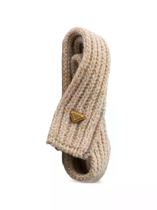 Prada Wool And Mouliné Cashmere Scarf