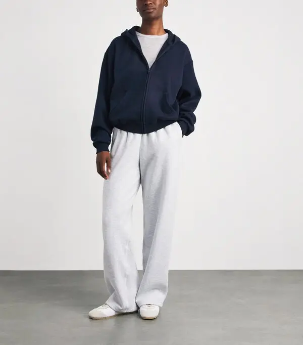 SKIMS Cotton-blend Fleece Classic Hoodie - Navy