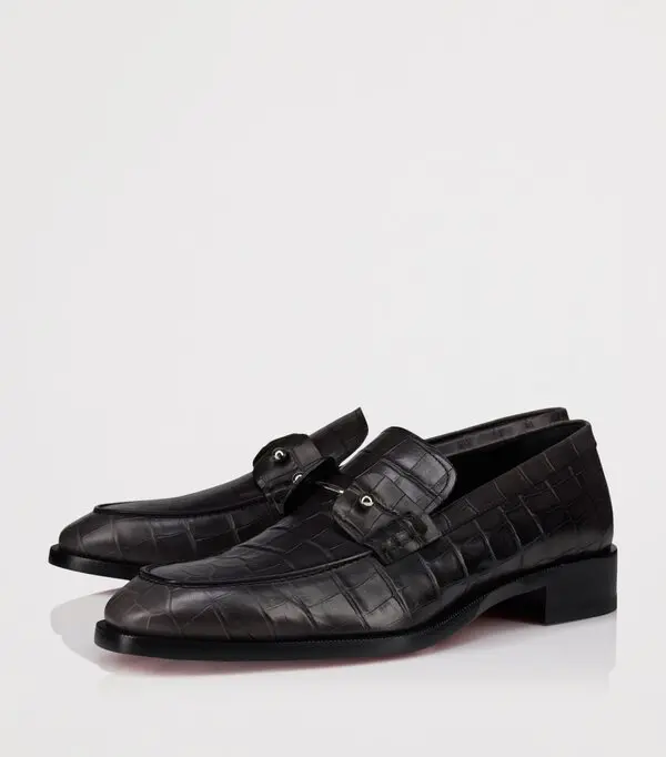 CHRISTIAN LOUBOUTIN Chambelimoc Leather Loafers
