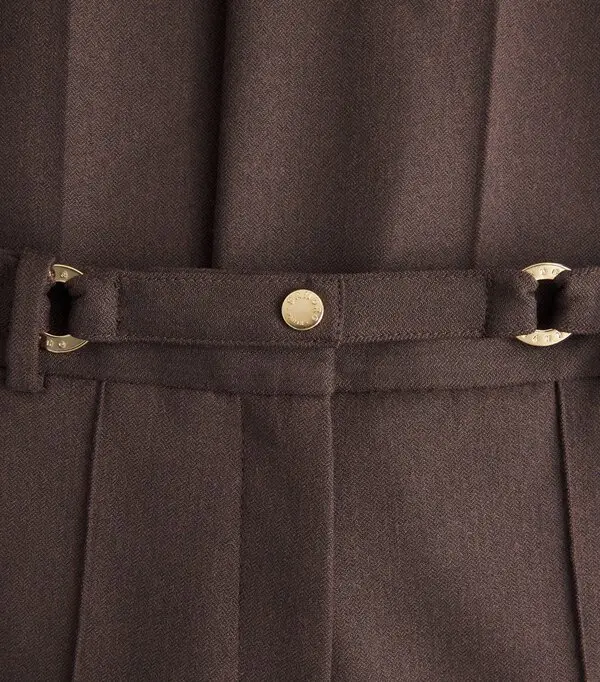 Sandro Wool-blend Ring-detail Trousers