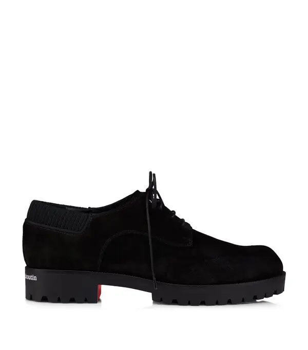 CHRISTIAN LOUBOUTIN Suede Cavafield Derby Shoes
