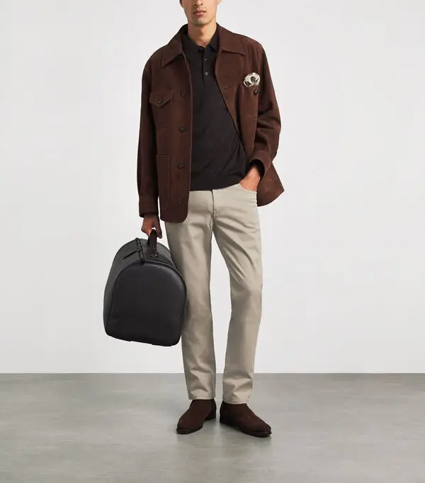 Purdey Cotton-blend Five-pocket Trousers