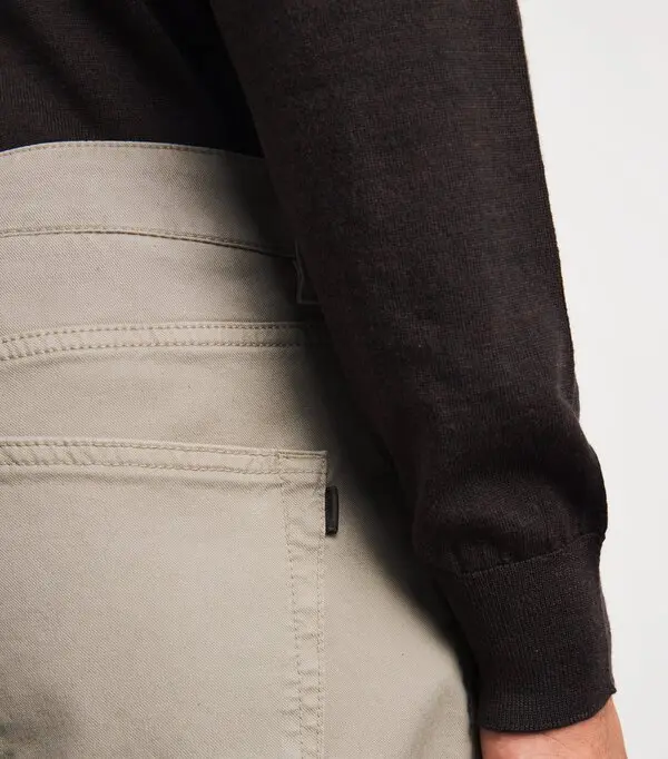 Purdey Cotton-blend Five-pocket Trousers