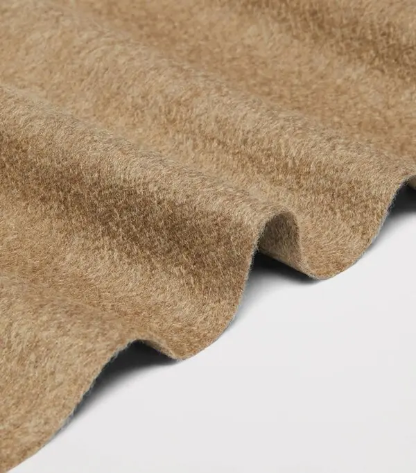 Max Mara Cashmere Monogram Scarf - Beige
