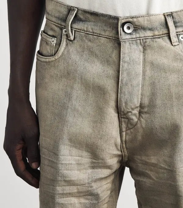 Rick Owens Bolan Cut-off Denim Shorts